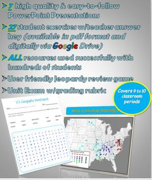 U.S. Geography Unit (Intro for 5th-9th Graders) - Amped Up Learning