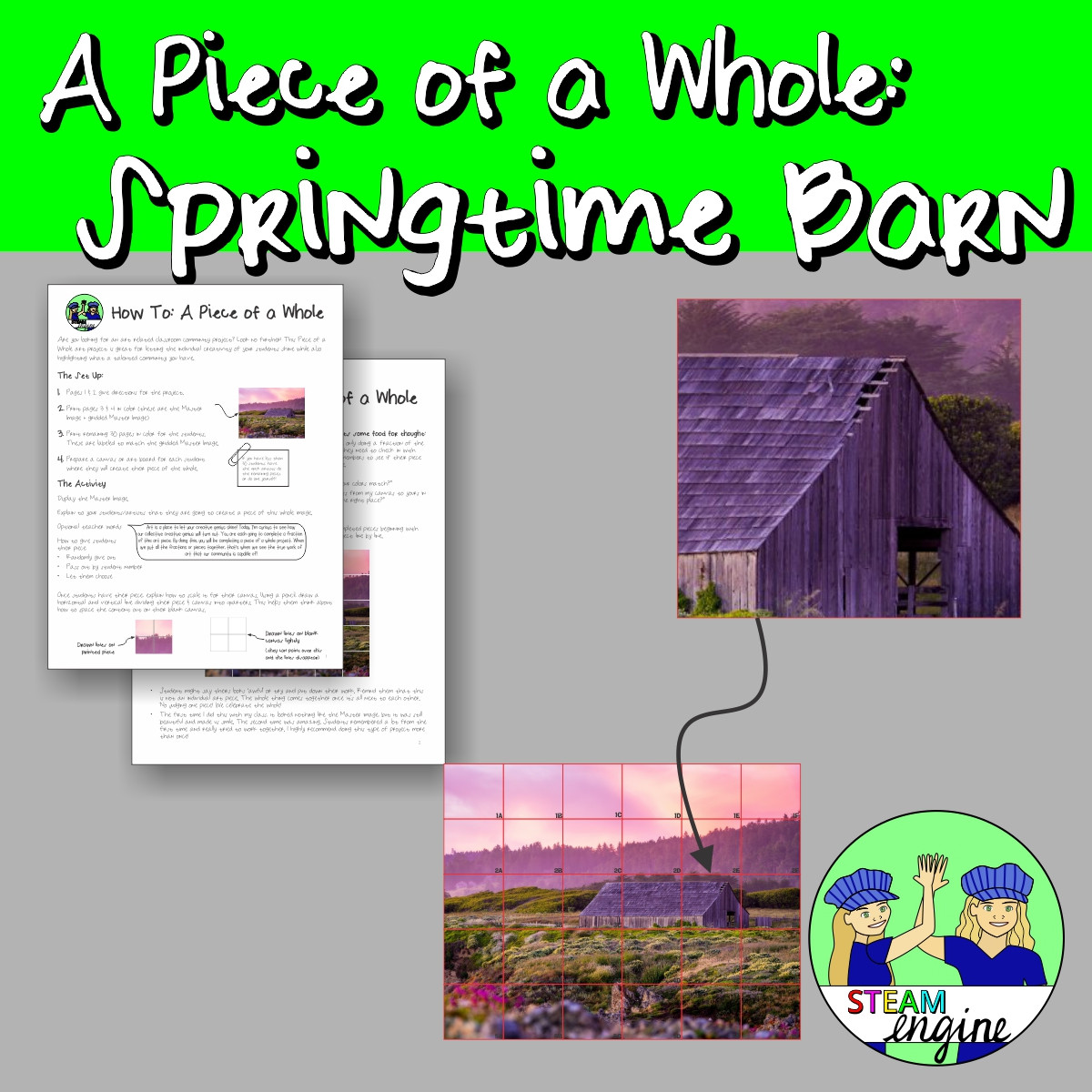 A Piece of a Whole: Springtime Barn - Amped Up Learning