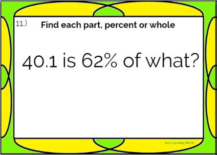 Solving Problems involving Percents: 20 Task Cards - Amped Up Learning