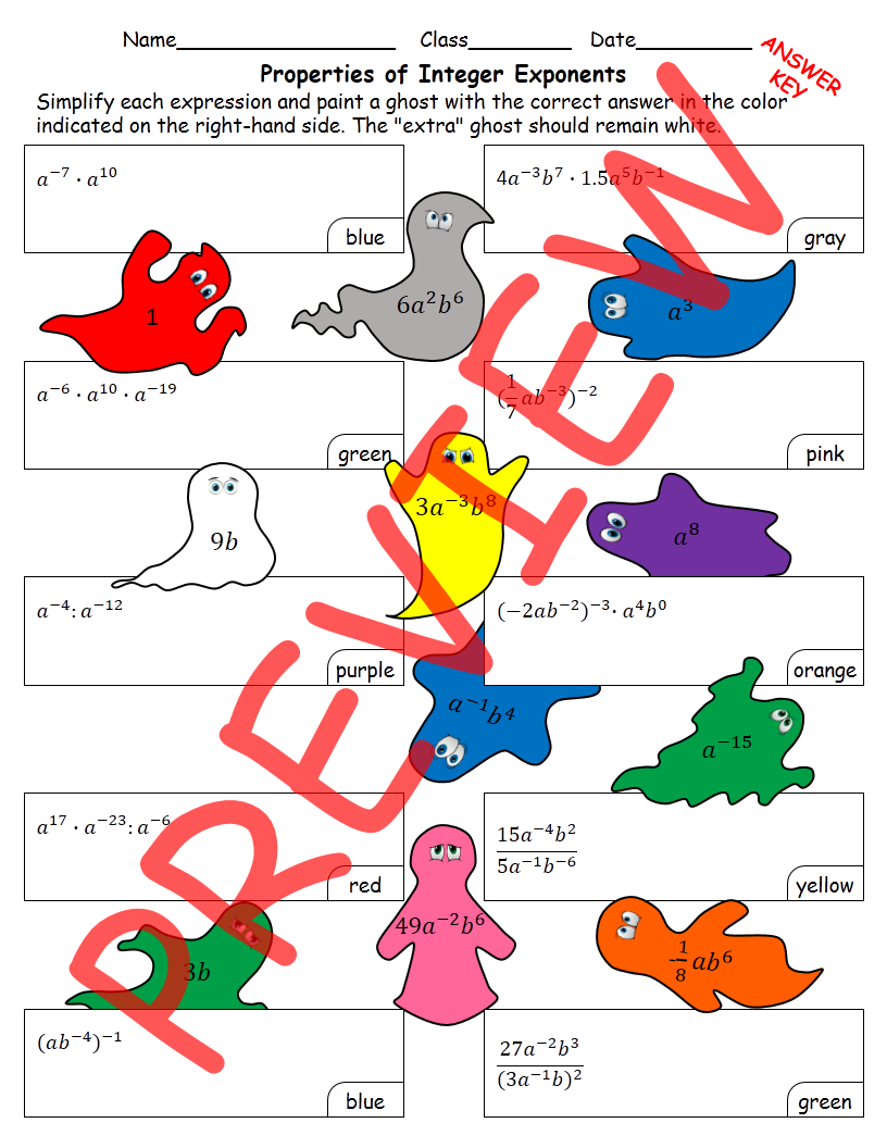 Halloween Exponent Rule