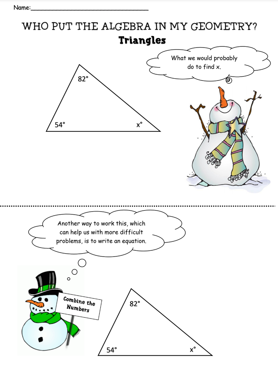 Geometry Concepts & Angle Relationships Bundle