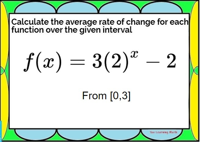Average Rate of Change of Non-Linear Functions: Task Cards - 20 ...