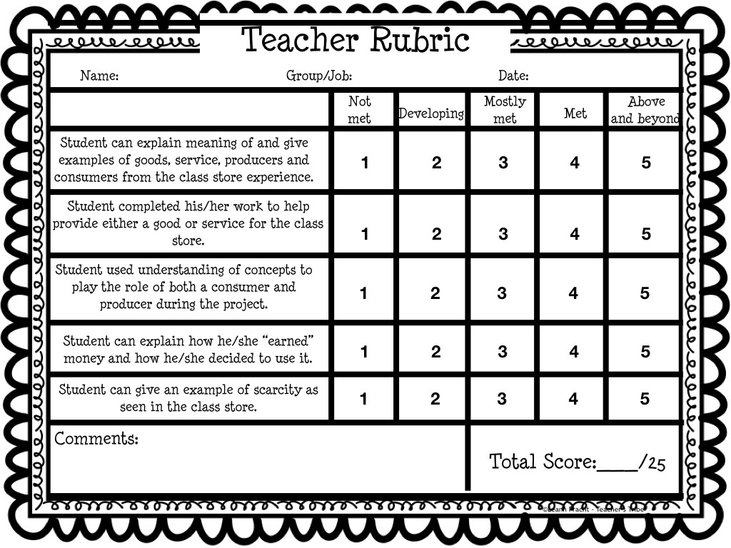 First Grade Store (PBL Economics Unit) - Amped Up Learning