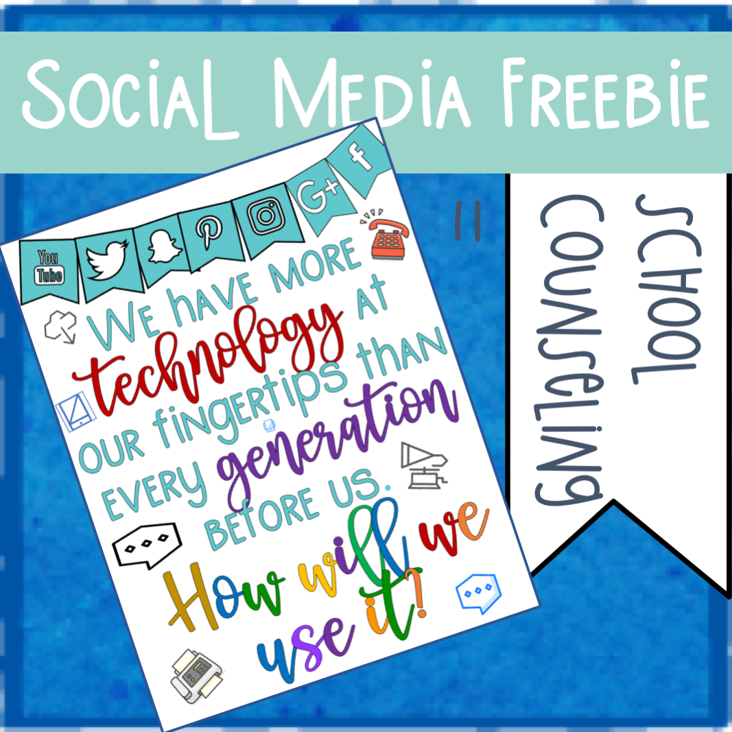 Social Media Sign Freebie - Amped Up Learning