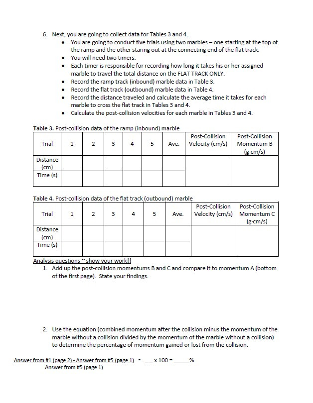 Conservation of Momentum Lab using Marbles - Amped Up Learning
