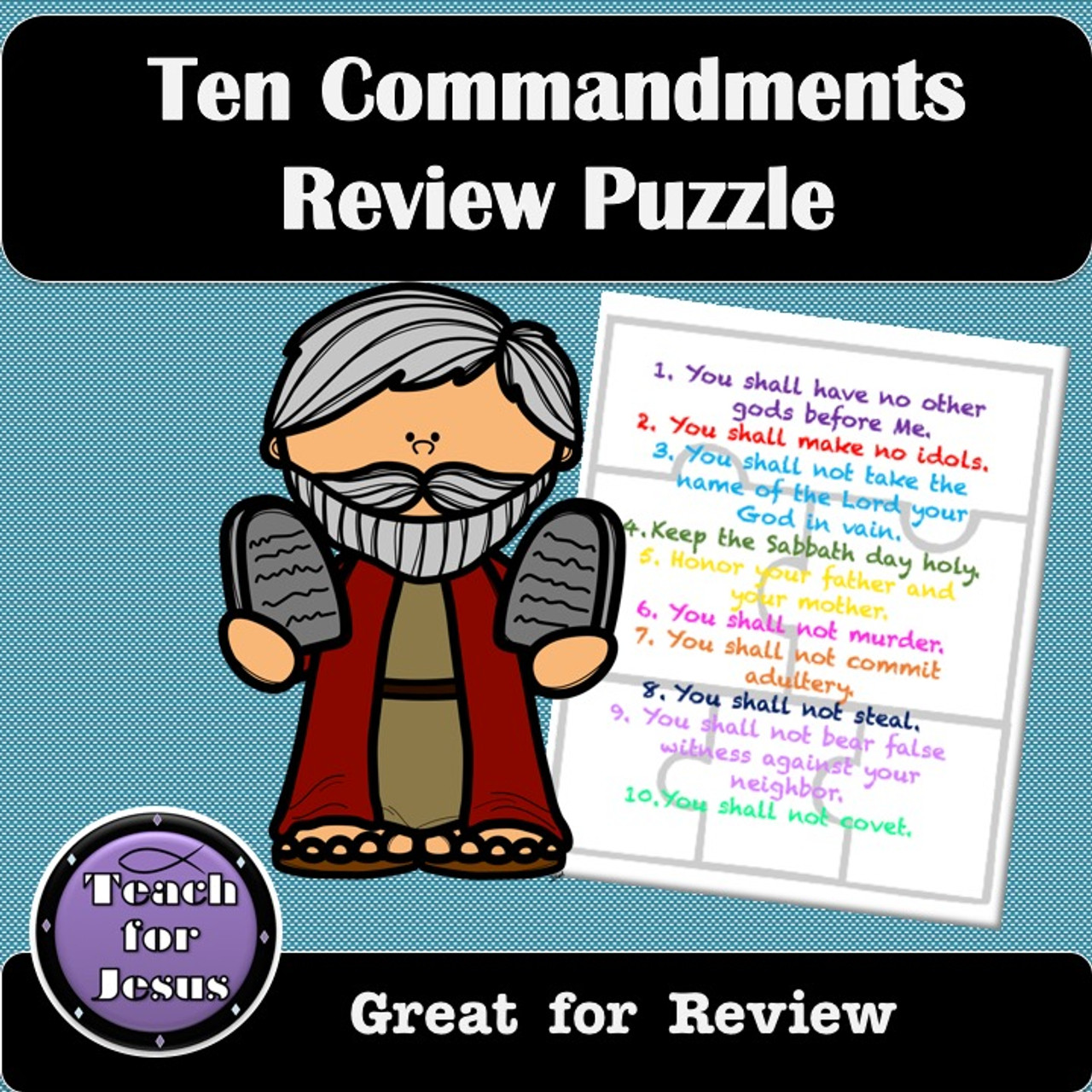 Moses Lap Book Bundle | The Ten Commandments and The Ten Plagues