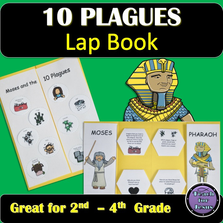 Moses Lap Book Bundle | The Ten Commandments and The Ten Plagues