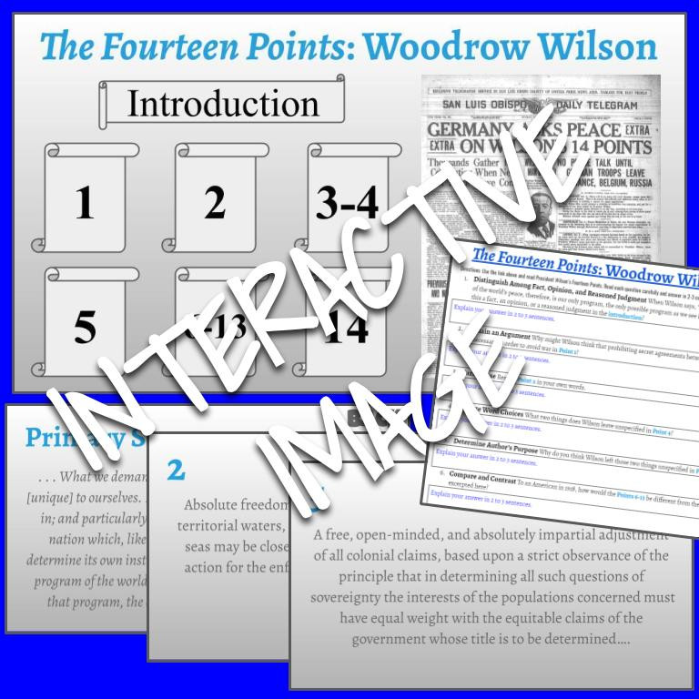 The Fourteen Points: Woodrow Wilson - Amped Up Learning