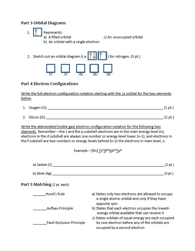 Quantum Chemistry Exam Set (Regular and Modified) Featuring the ...
