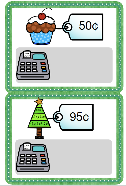 Christmas Shopping Money Counting Center FREEBIE - Amped Up Learning