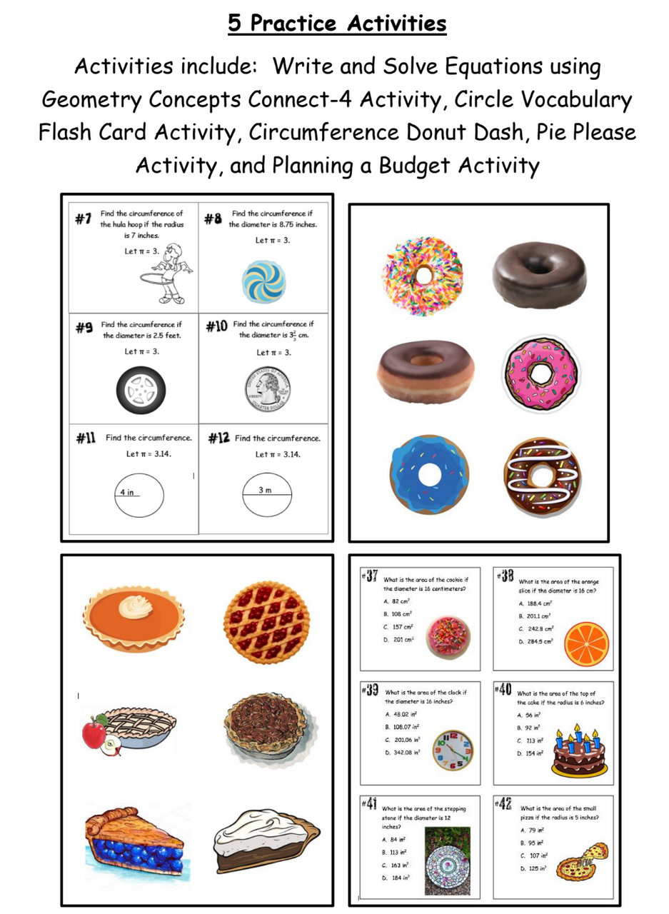 7th grade Triangles & Circles Unit - Amped Up Learning