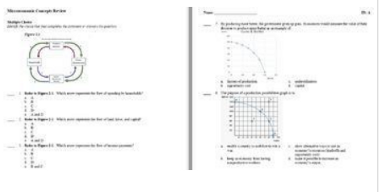 Economics End of Year Course Review Packet, PowerPoint, Note Packet ...