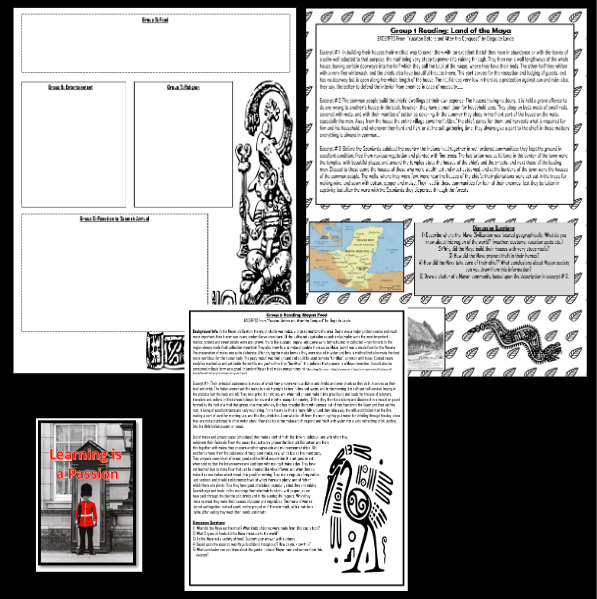 World History | Mesoamerica Mayan Life | Primary Source Jigsaw Activity ...