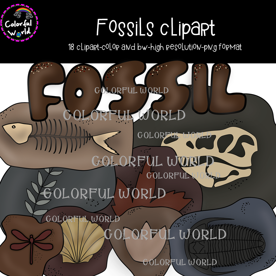 Fossils clipart - Amped Up Learning