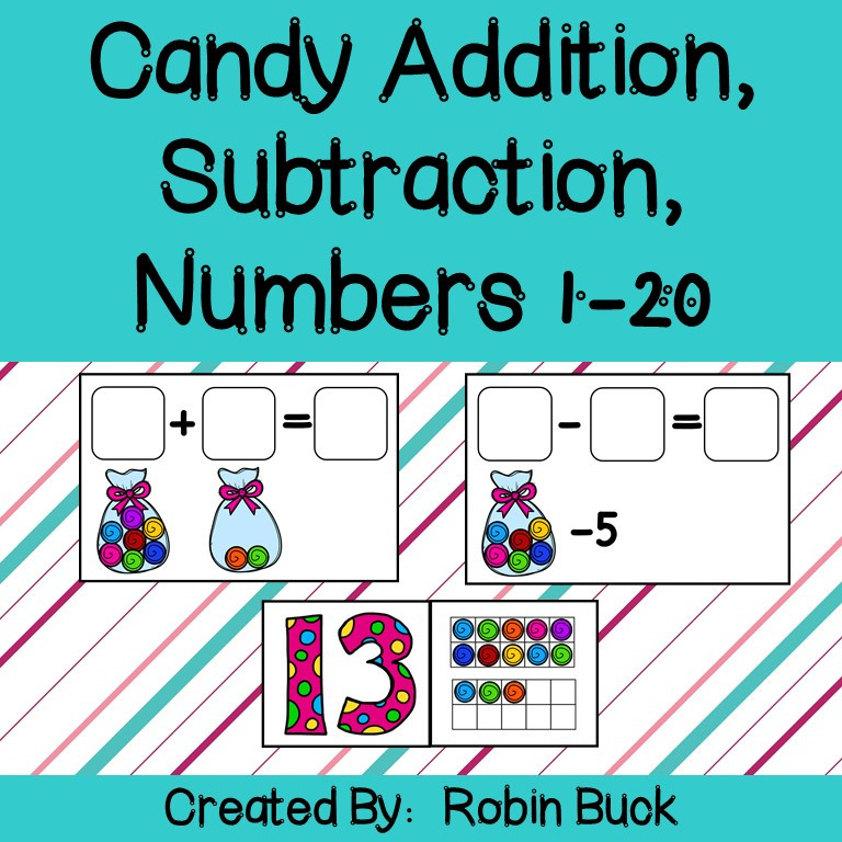 Candy Addition, Subtraction, and Numbers 1-20 - Amped Up Learning