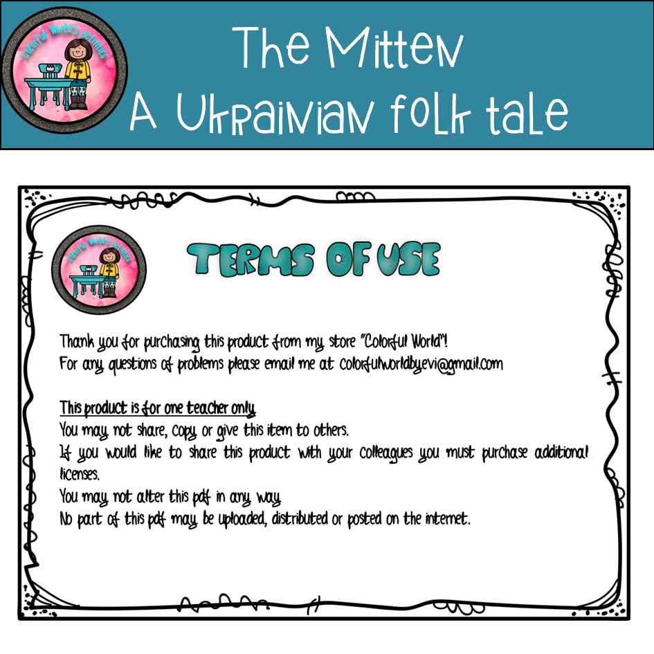 The mitten activities - Amped Up Learning