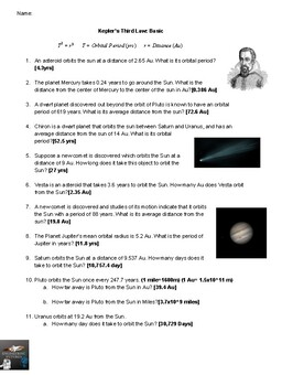 Kepler's Third Law: Basic - Amped Up Learning