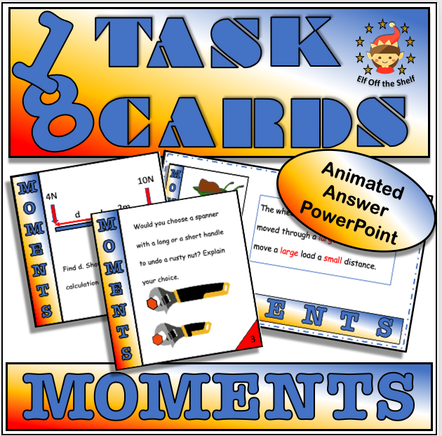 Forces - 18 Moments Task Cards - Amped Up Learning