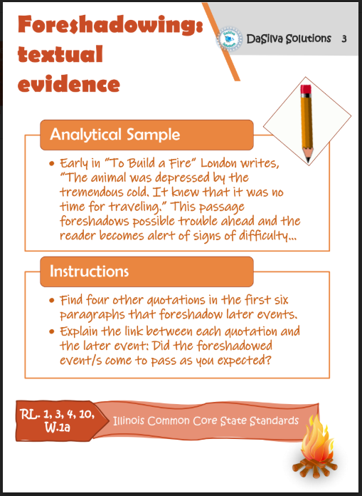 Foreshadowing Graphic Organizer