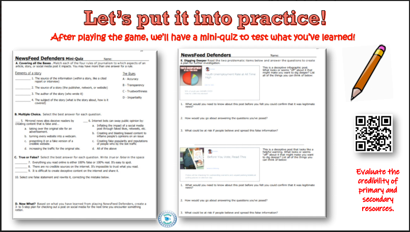Digital Citizenship - How to identify reliable sources - Amped Up Learning