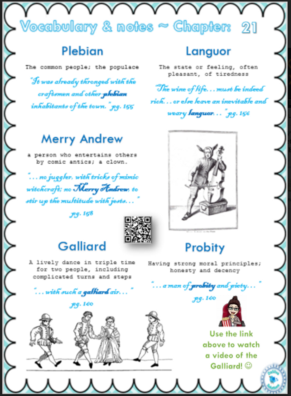 Scarlet Letter Unit Interactive Notes & Vocabulary - Amped Up Learning