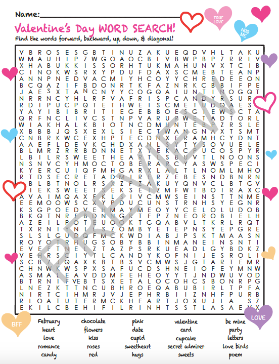 Valentine's Day Word Search! - Amped Up Learning