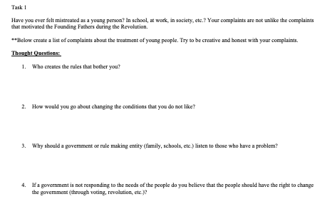 Create Your Own Declaration of Independence - Version 2 - Amped Up Learning