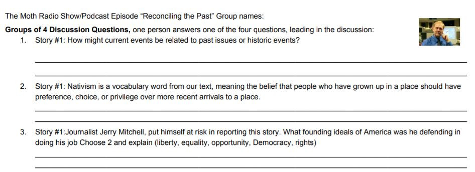 Moth Radio Hour Reconciling the Past Questions on Immigration and ...