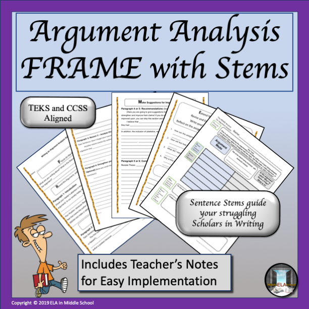 Elements in an Argument: FRAMEs, CLOZE Notes and Prezi - Amped Up Learning