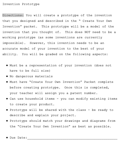 Create Your Own Invention - Amped Up Learning