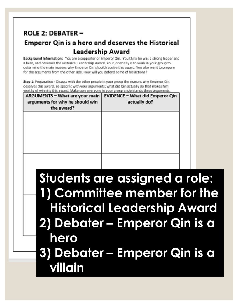 First Emperor Qin Jigsaw Debate - Amped Up Learning