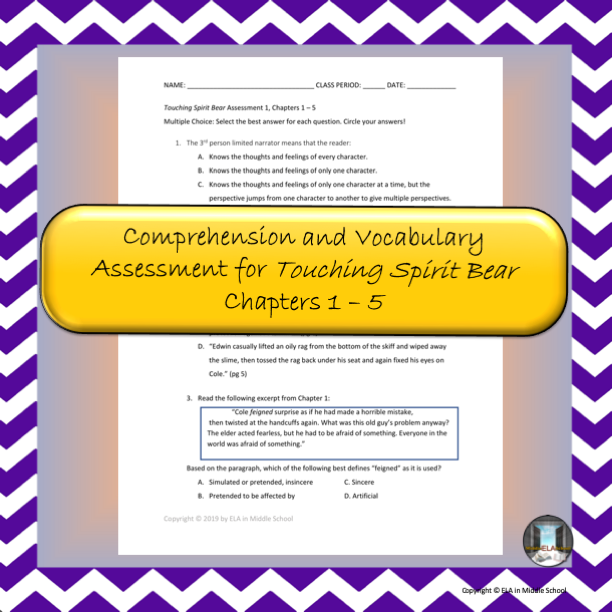 Touching Spirit Bear Chapter Assessments