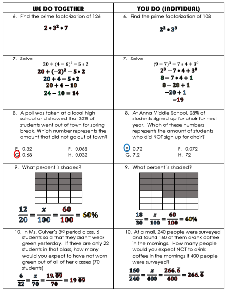 Mid-Year Spiral Review- Review Notes and Assignment - Amped Up Learning