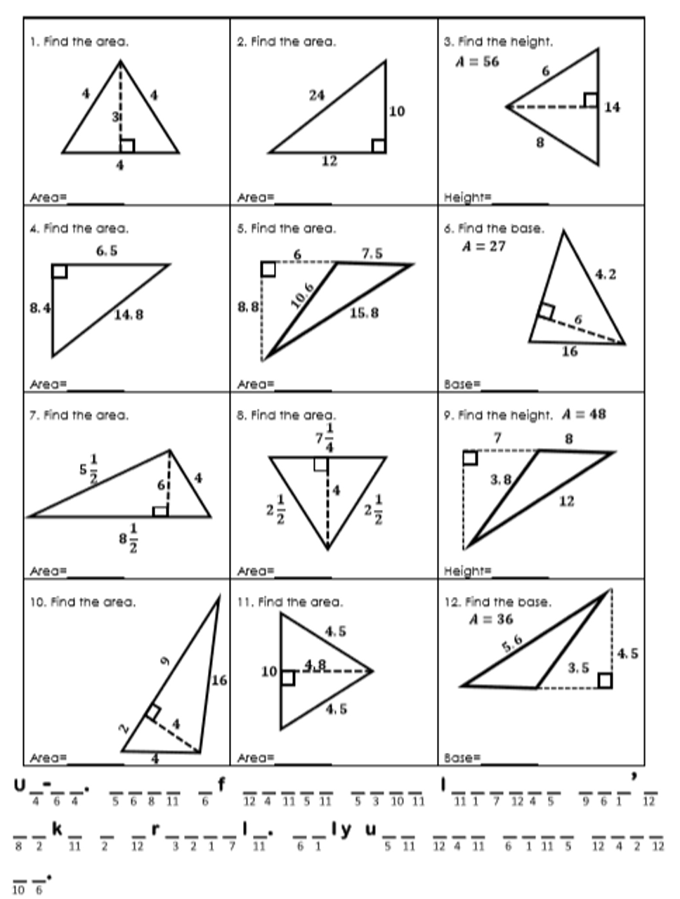 6th Math Geometry Unit Review Breakout - Amped Up Learning
