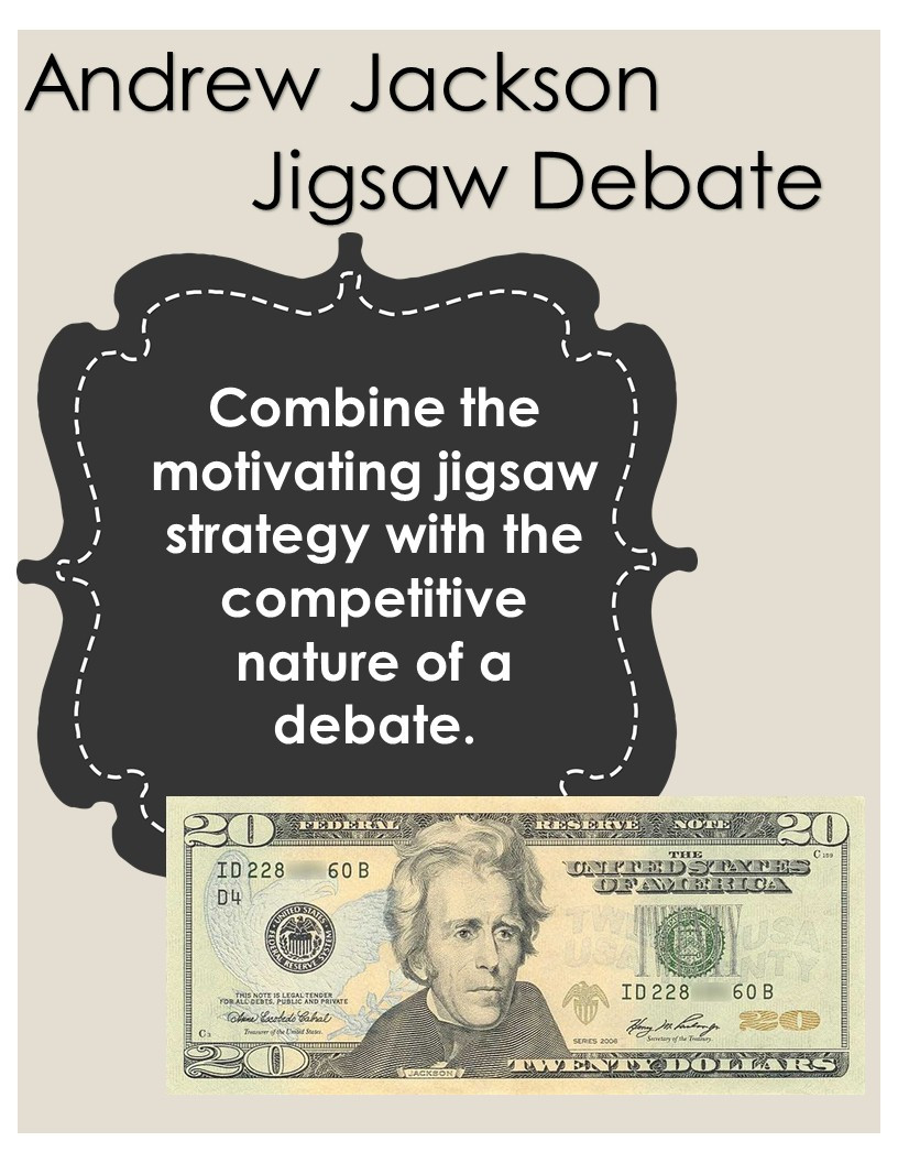 Andrew Jackson Jigsaw Debate - $20 Bill Argument - Amped Up Learning