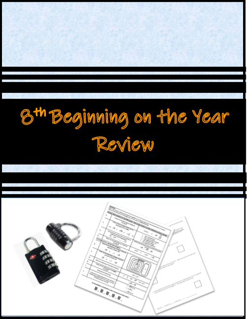 8th Grade Beginning of the Year (Unit 1) Review Breakout - Amped Up ...