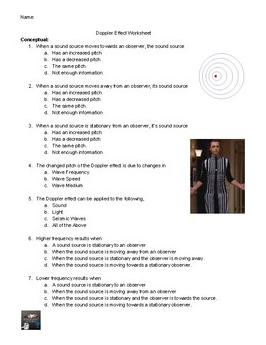 Doppler Effect Worksheet