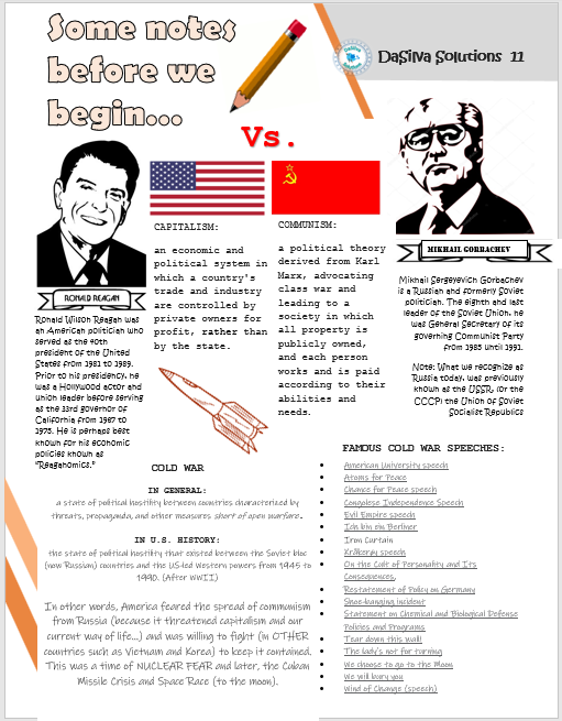 "Lend Me Your Ears" Cold War Speech Analysis: 4 prompts linked to CCSS ...