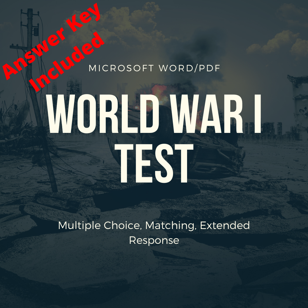 World War I Test - Amped Up Learning