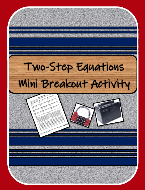 Two Step Equations Mini Breakout Activity - Amped Up Learning