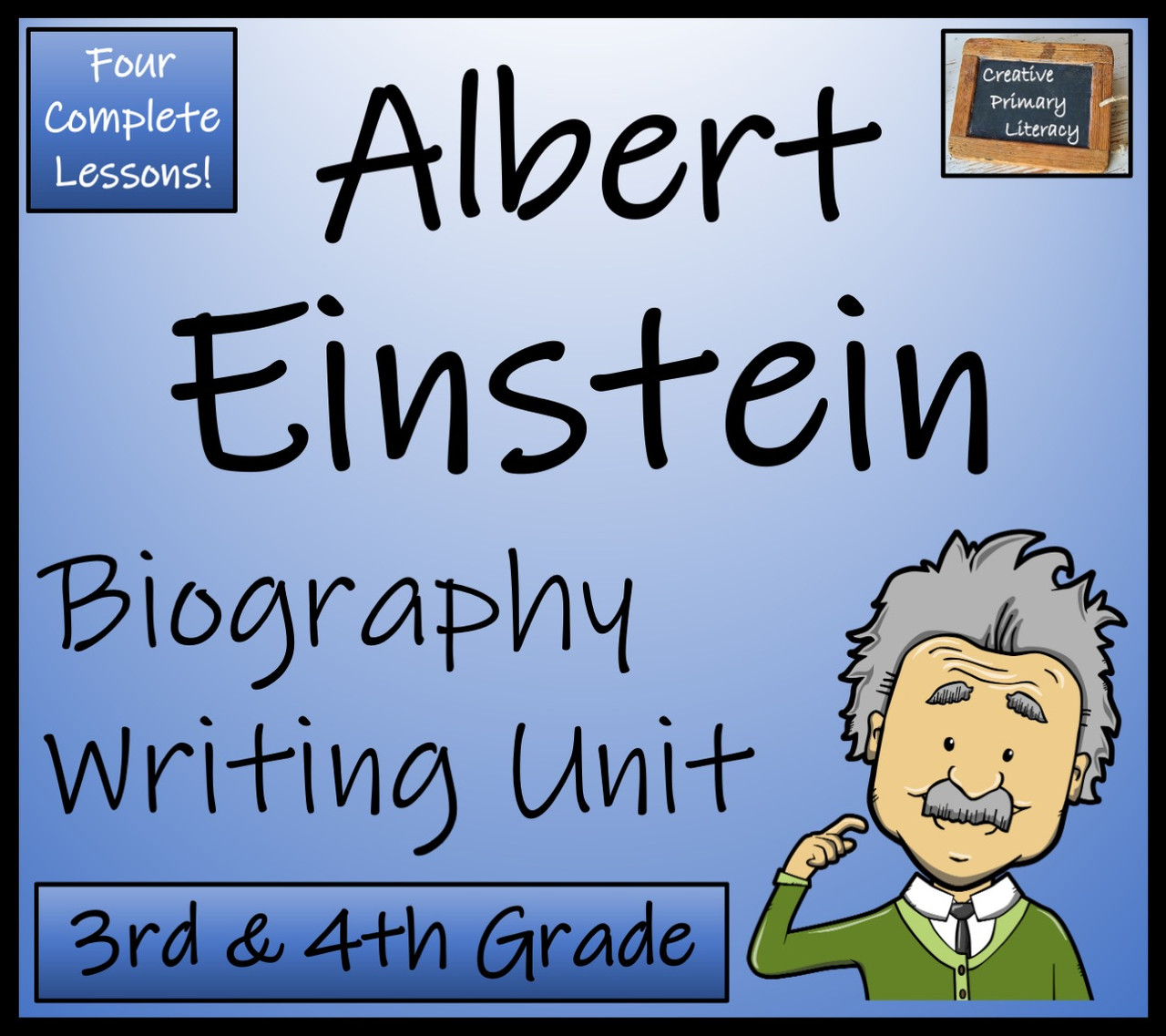Albert Einstein Biography Writing Unit | 3rd Grade & 4th Grade - Amped ...