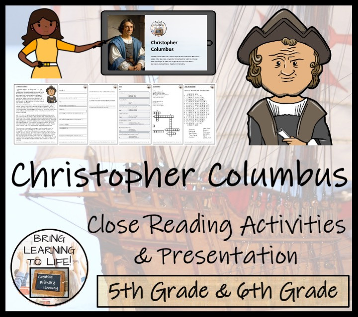 Christopher Columbus Close Reading Comprehension Activities | 5th & 6th ...