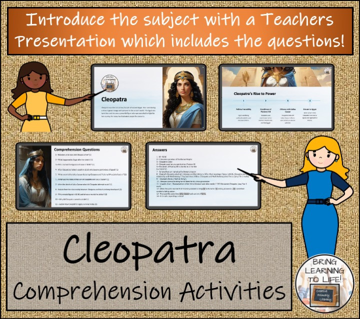 Cleopatra Close Reading Comprehension Activities | 5th Grade & 6th ...