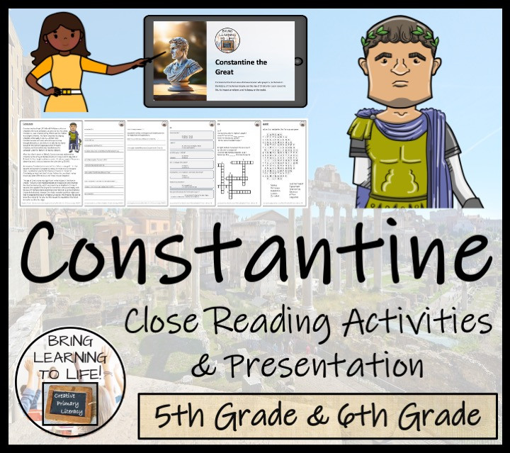 Constantine Close Reading Comprehension Activities | 5th Grade & 6th ...