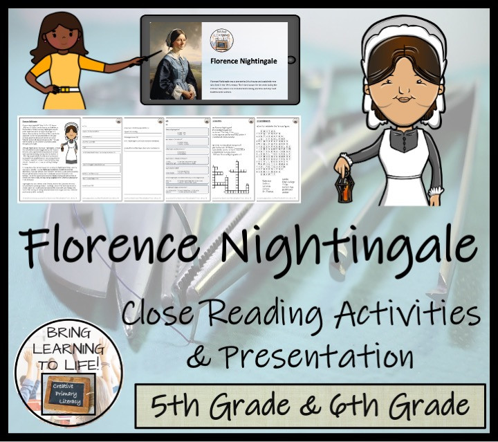 Florence Nightingale Close Reading Comprehension Activities | 5th & 6th ...