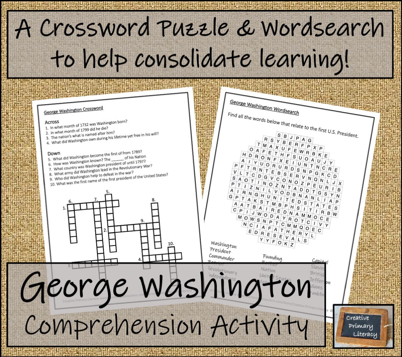 George Washington Biography Writing Activity | 5th Grade & 6th Grade ...