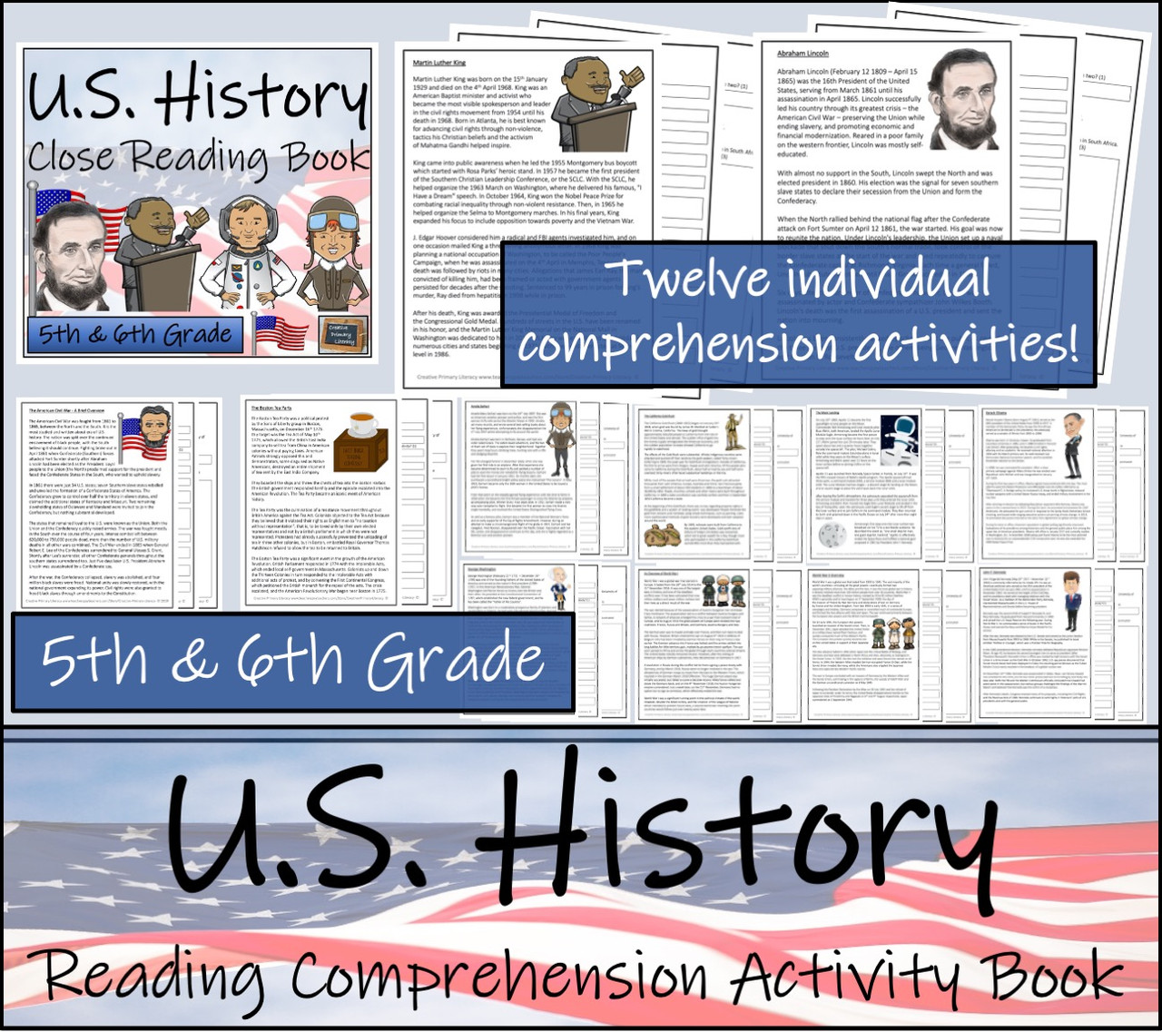 U.S. History Close Reading Comprehension Activity Book | 5th Grade ...