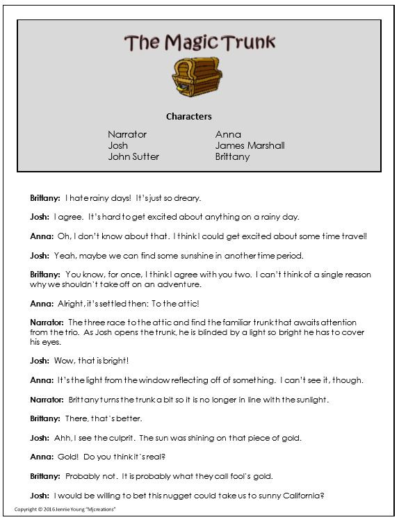 Gold Rush - Readers' Theater - Amped Up Learning