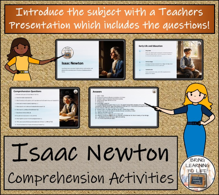 Sir Isaac Newton Close Reading Comprehension Activities | 5th Grade ...