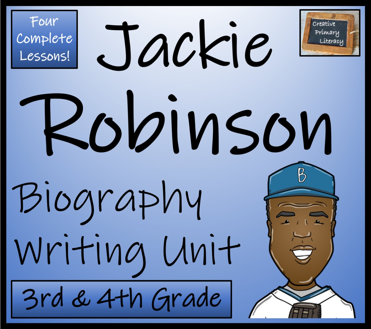 Jackie Robinson Biography Writing Unit | 3rd Grade & 4th Grade - Amped ...